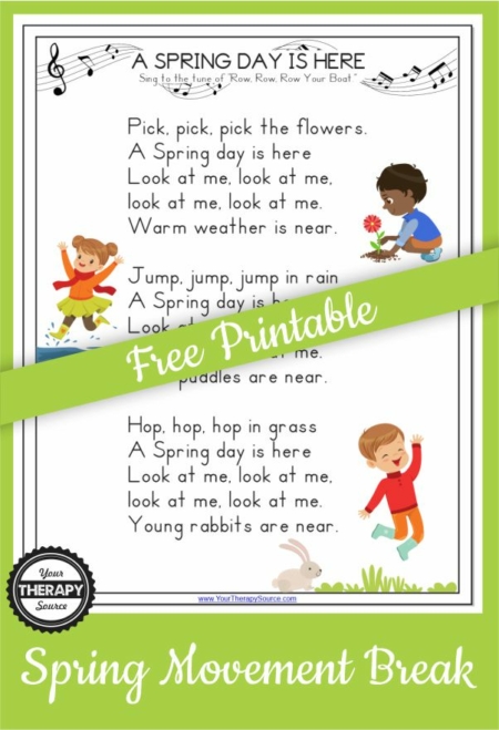 Spring Music and Movement - Your Therapy Source