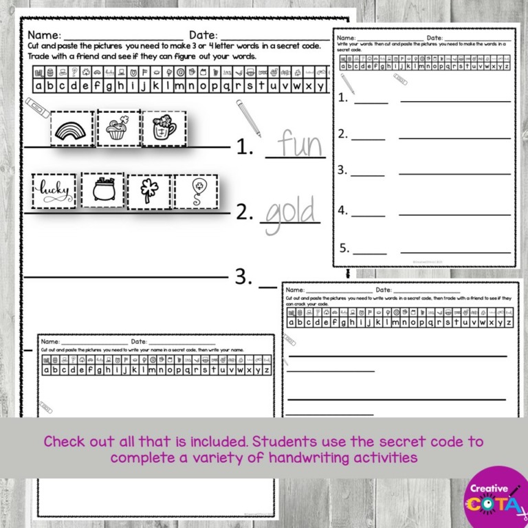 St Patrick's Day Cryptogram Puzzles - Your Therapy Source