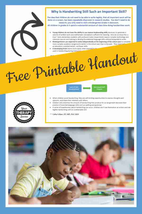 Why Is Handwriting Important Your Therapy Source