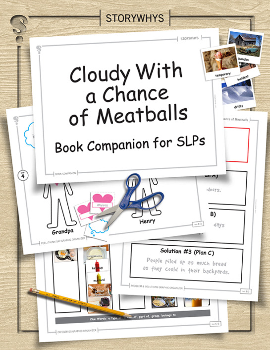 Cloudy with a Chance Of Meatballs Book Companion for Speech - Your ...