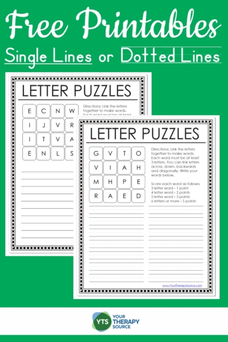 Boggle Printables to the Rescue! - Your Therapy Source