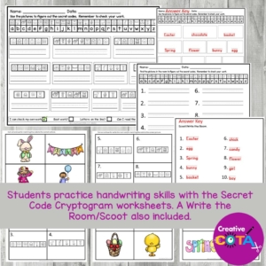 Easter Cryptogram Packet - Your Therapy Source