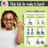 PRINTED Chair Exercises For Kids Posters - Your Therapy Source
