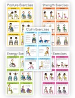 PRINTED Chair Exercises For Kids Posters - Your Therapy Source