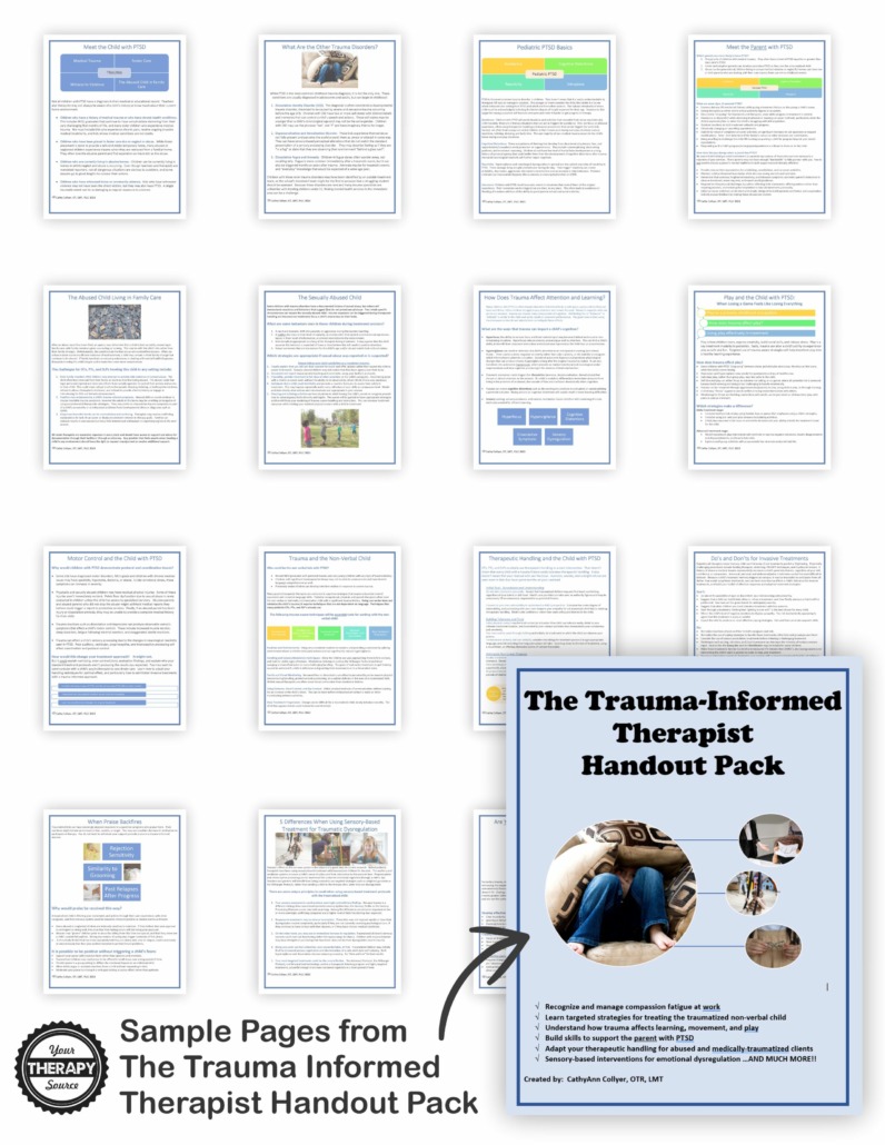 Trauma-Informed Therapist Handout Pack - Your Therapy Source