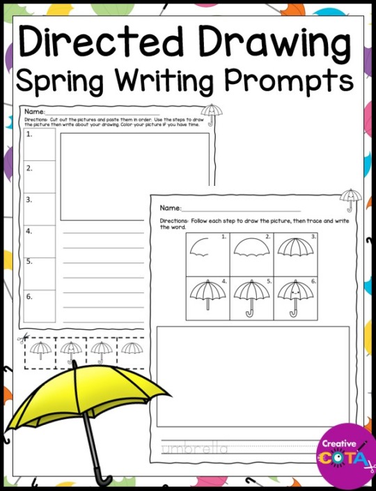 Spring Directed Drawing and Handwriting - Your Therapy Source