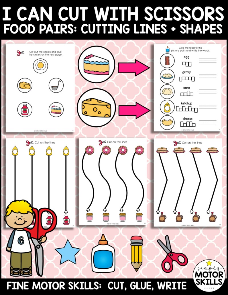 Food Cutting Lines & Shapes - Your Therapy Source