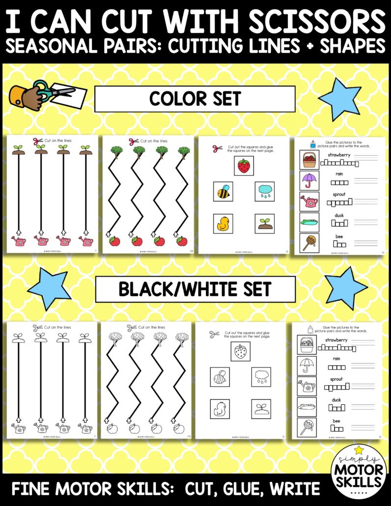 Seasonal Cutting Lines and Shapes - Your Therapy Source