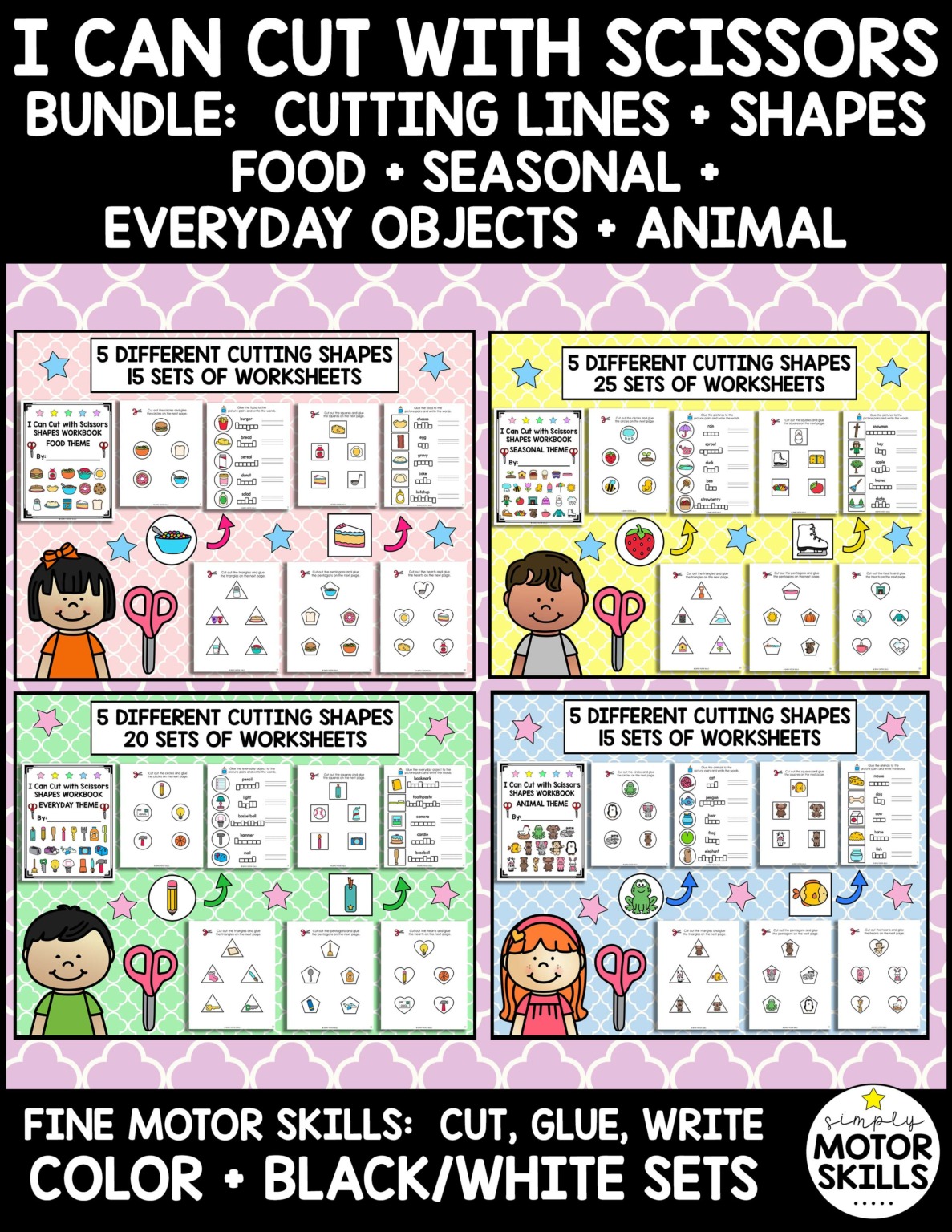 Cutting Lines and Shapes BUNDLE - Your Therapy Source