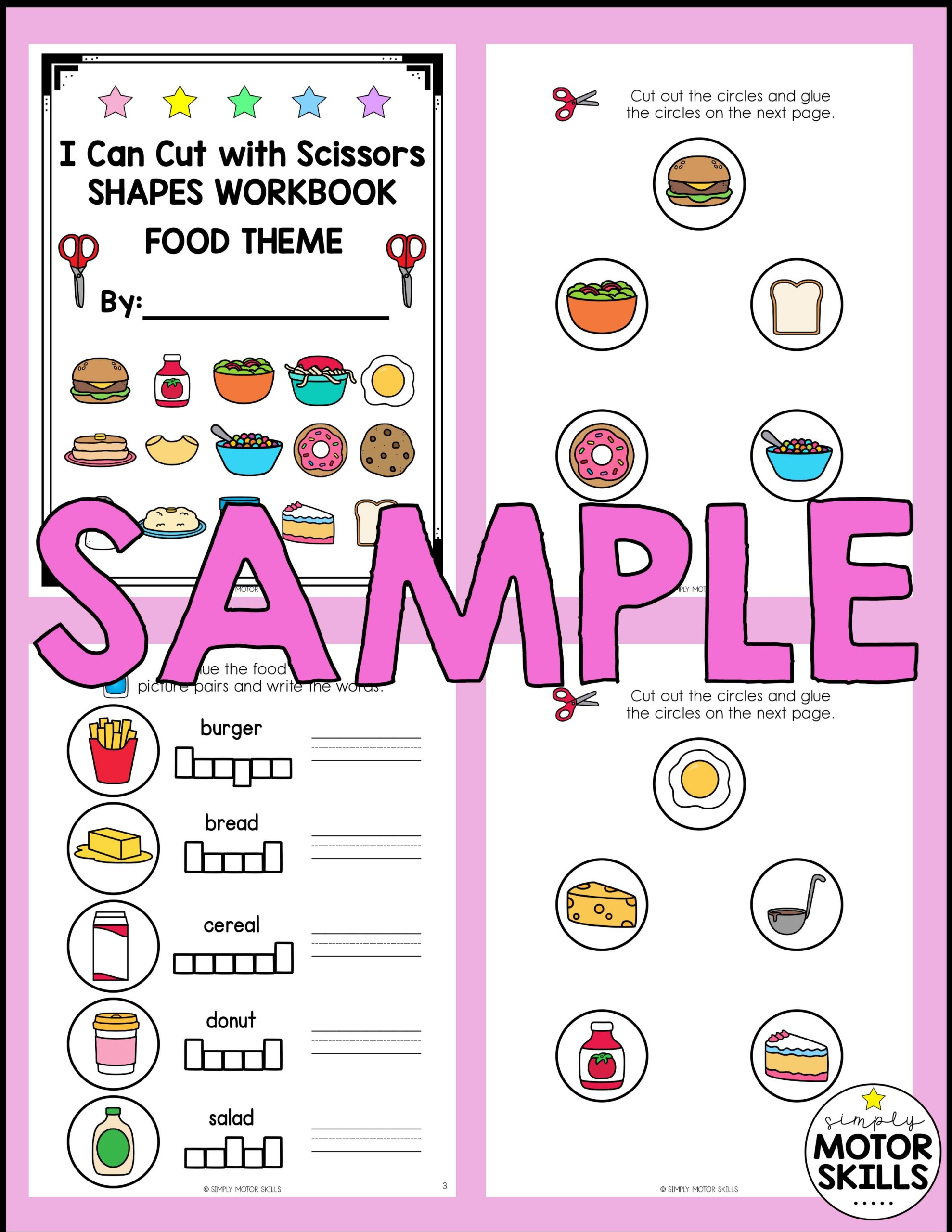 Food Cutting Lines & Shapes - Your Therapy Source