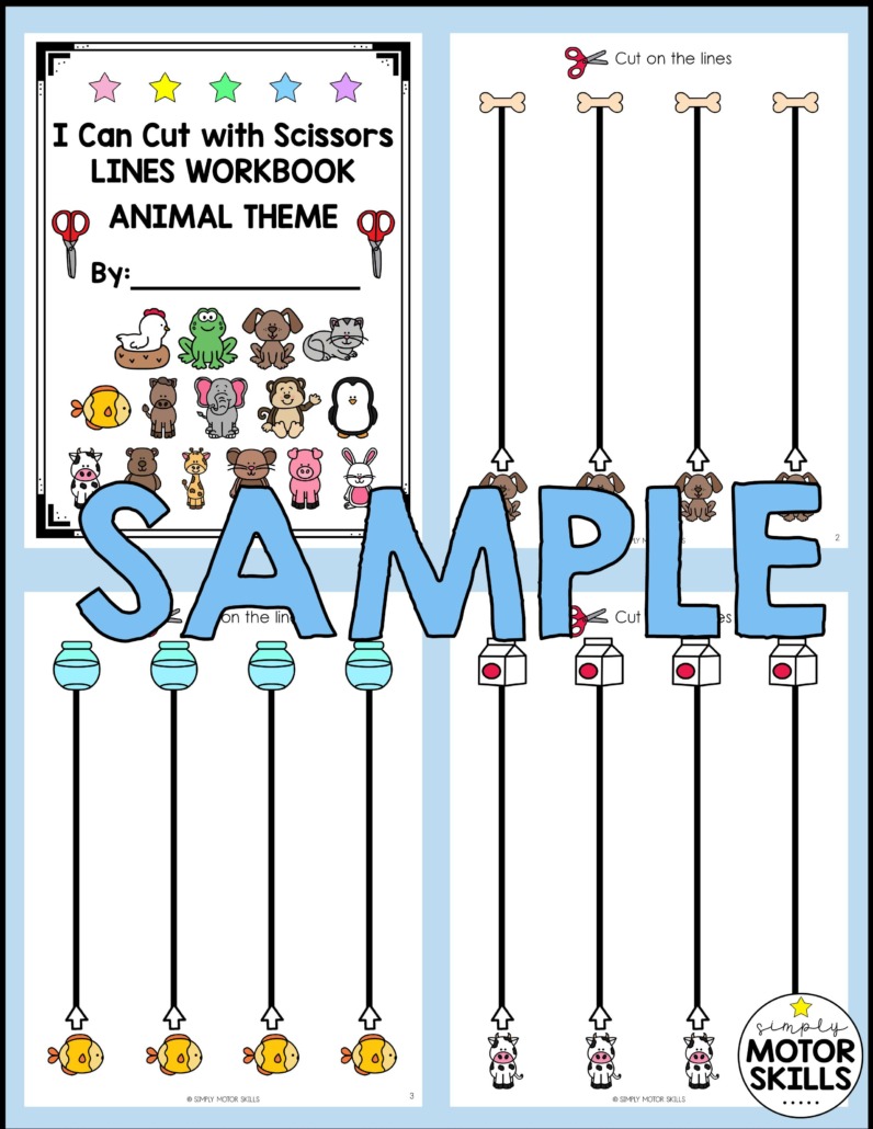 Animal Cutting Lines and Shapes - Your Therapy Source