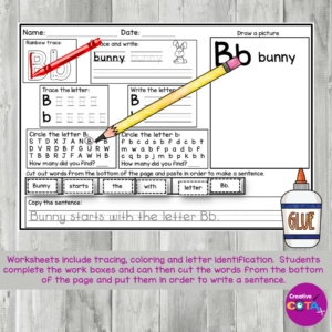 Spring Themed ABC Worksheet Packet - Your Therapy Source
