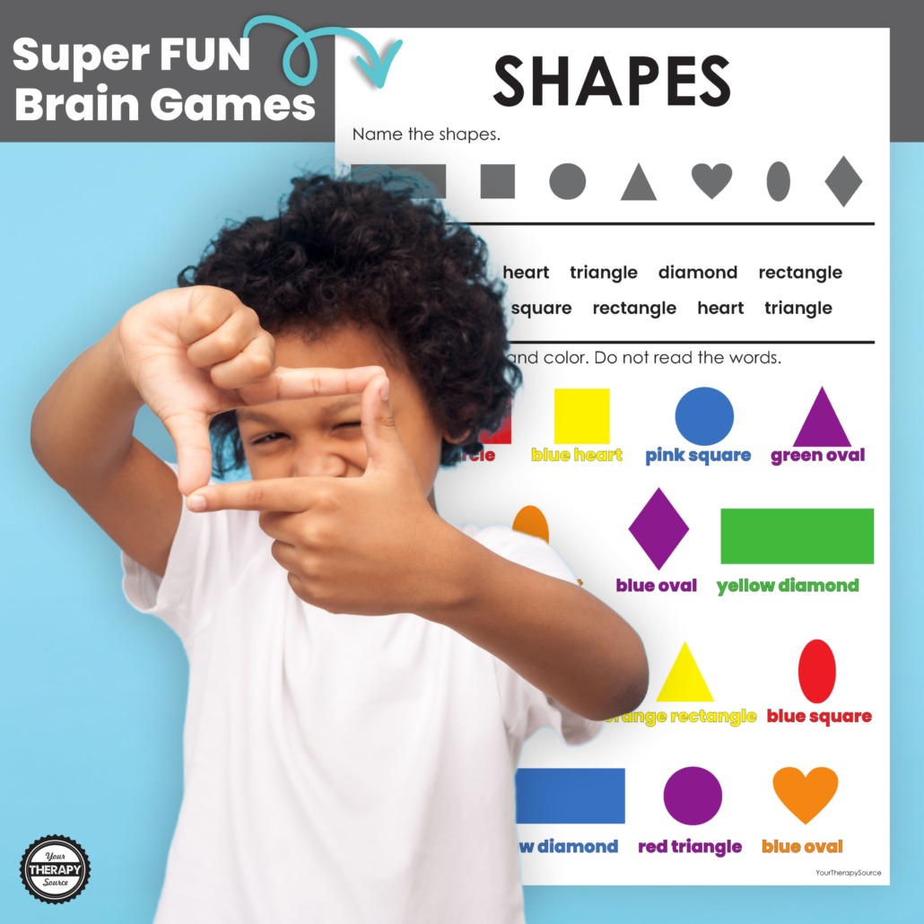 Brain Training Posters PRINTED Version - Your Therapy Source