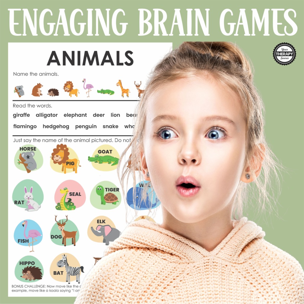 Brain Training Posters DIGITAL Version - Your Therapy Source