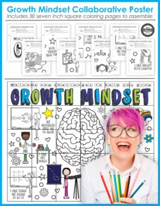 Growth Mindset Collaborative Poster - Your Therapy Source