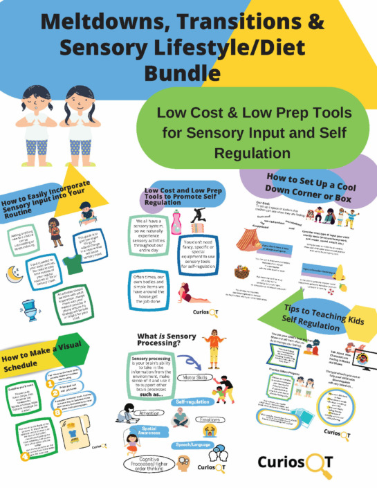 Meltdowns, Transitions, and Sensory Lifestyle Bundle - Your Therapy Source