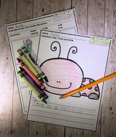 Spring Color and Write - Your Therapy Source