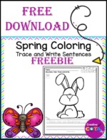 Spring Color Cut Write Free Sample Pages - Your Therapy Source