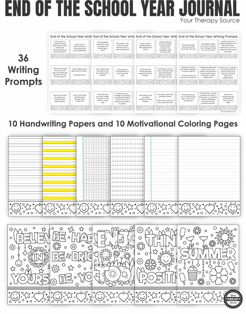 Peace Out End of School Year Journal - Your Therapy Source