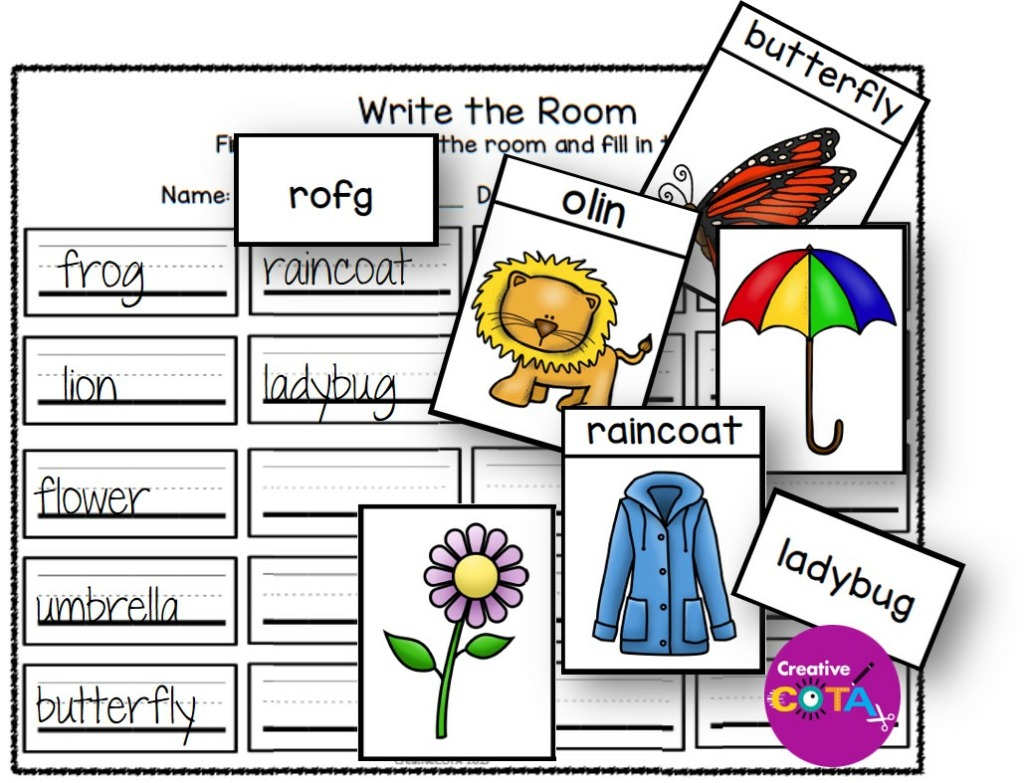 Spring Write the Room - Your Therapy Source