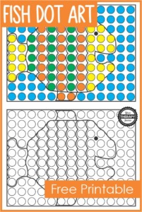 Fish Dot Art Free Printable - Your Therapy Source