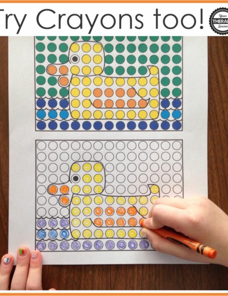 Fish Dot Art Free Printable - Your Therapy Source