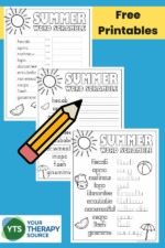 Summer Word Scramble Printable - FREE - Your Therapy Source