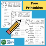 Free Handwriting Worksheets - Your Therapy Source