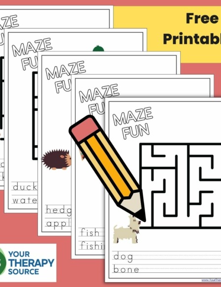 Free Easy Maze Printable Packet - Your Therapy Source