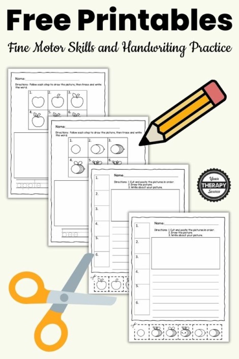 Free Alphabet Directed Drawing Sample Pages - Your Therapy Source