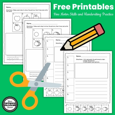 Free Alphabet Directed Drawing Sample Pages - Your Therapy Source