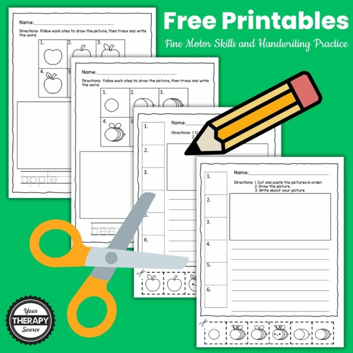 Free Alphabet Directed Drawing Sample Pages - Your Therapy Source