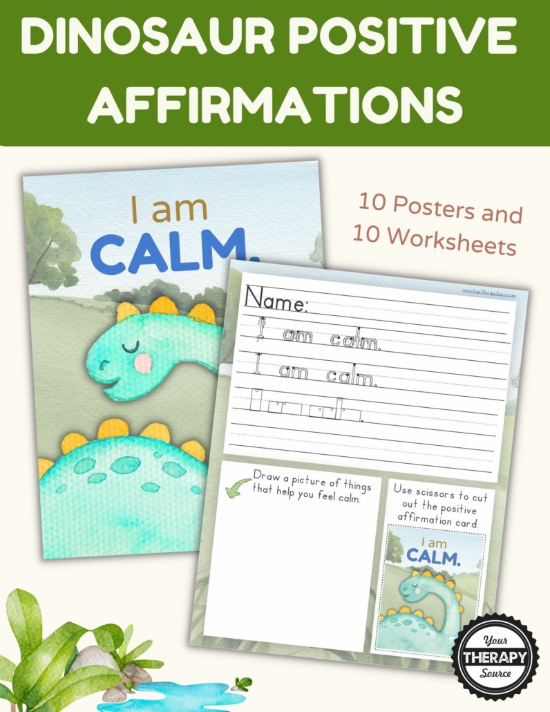 Dinosaur Positive Affirmations - Your Therapy Source