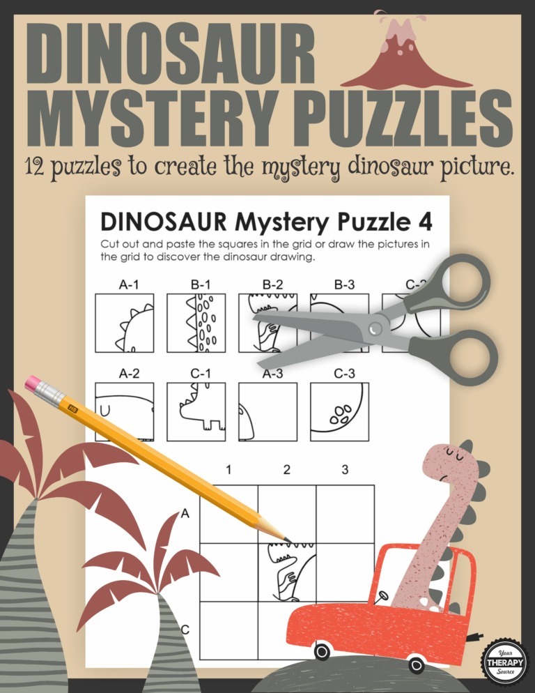 Dinosaur Mystery Puzzles - Your Therapy Source
