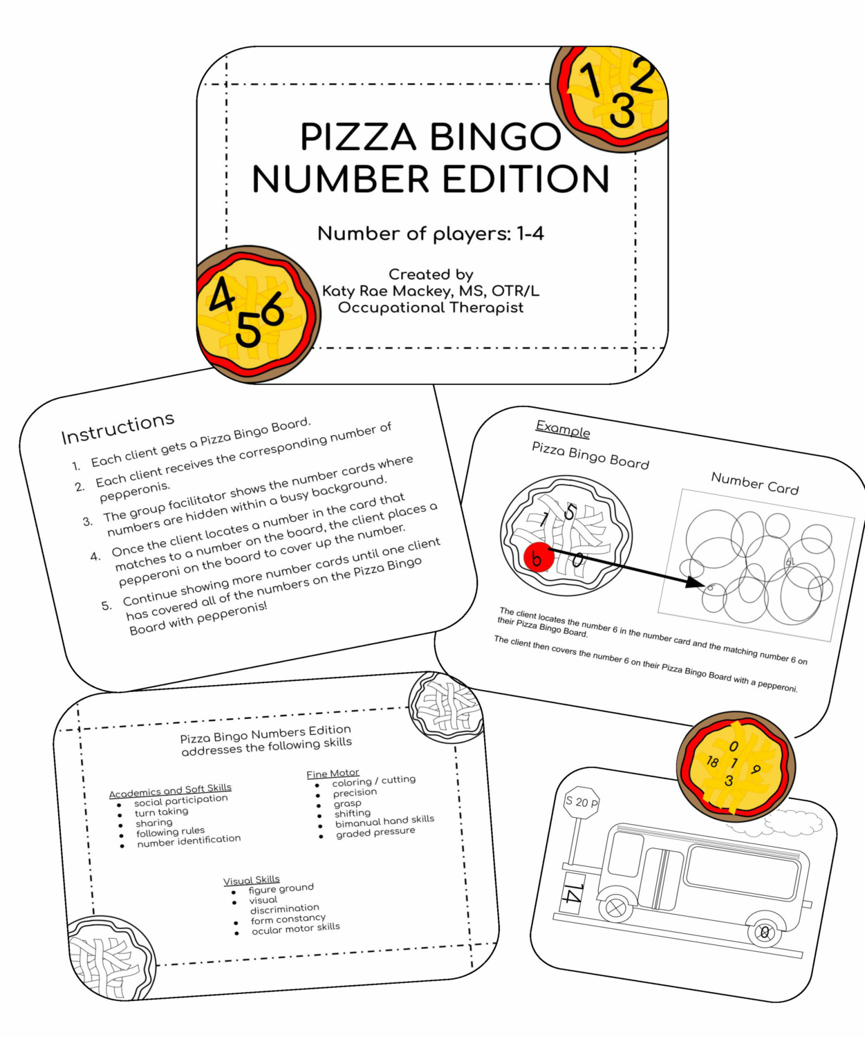 Pizza Bingo - Your Therapy Source