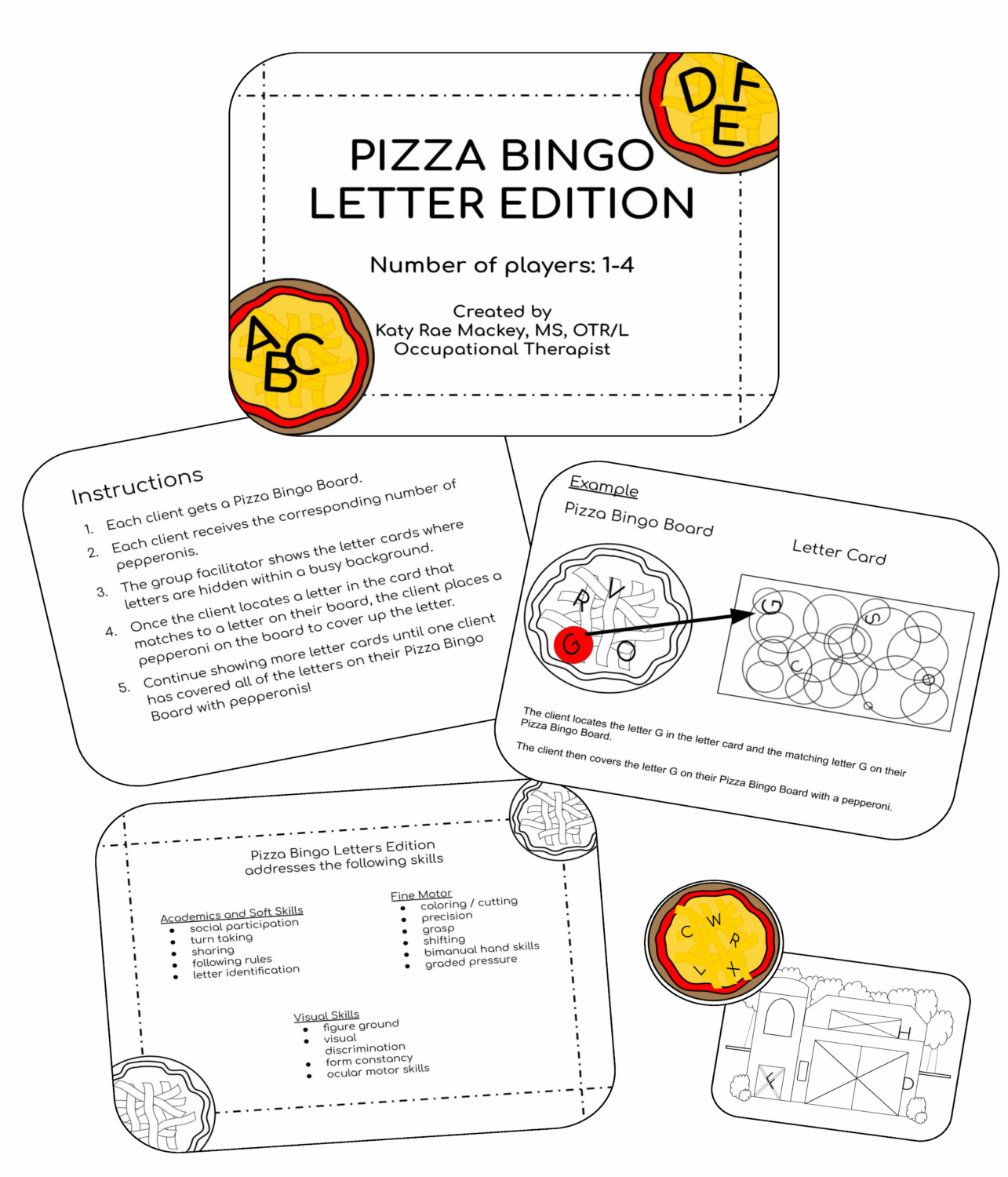 Pizza Bingo - Your Therapy Source