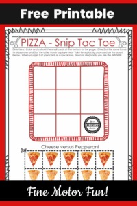 Pizza Game - Free Printable - Your Therapy Source