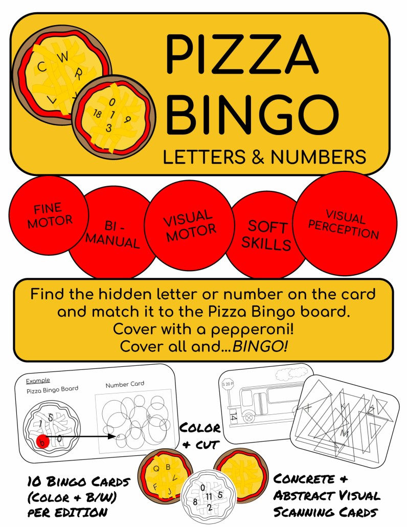 Pizza Game - Free Printable - Your Therapy Source