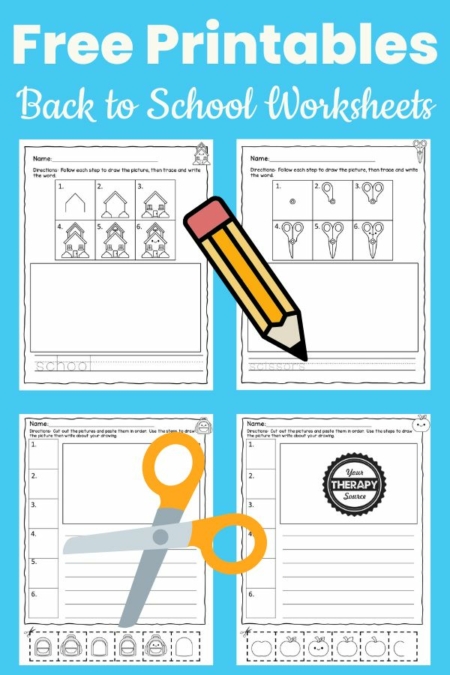 Back to School Worksheet - Free Printable Packet - Your Therapy Source