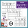 September 2023 Calendar Worksheet Free Printable - Your Therapy Source