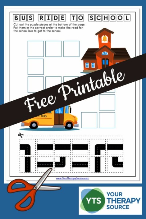 School Bus Worksheet - Free Printable - Your Therapy Source