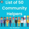 Community Helpers List with Free Printables - Your Therapy Source