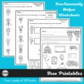 Community Helpers List with Free Printables - Your Therapy Source