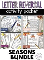 Letter Reversals Bundle - Seasons Theme - Your Therapy Source