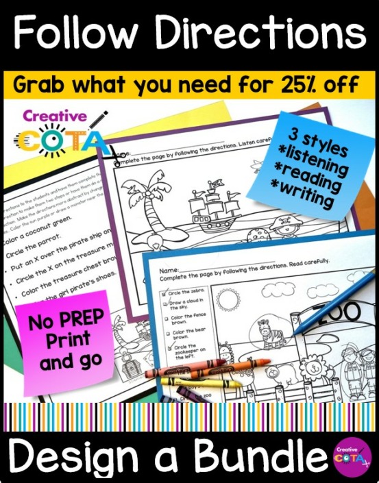 Follow the Directions Creative COTA Bundle - Your Therapy Source