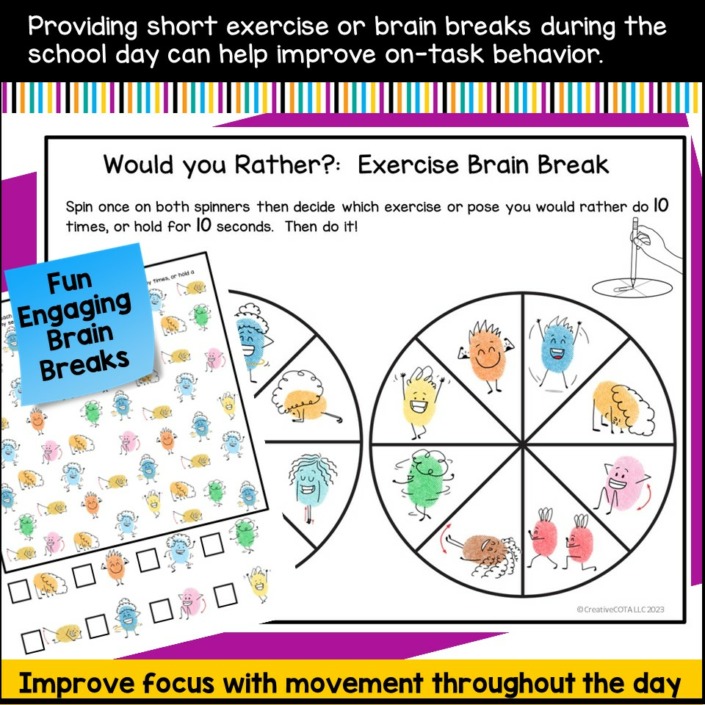 Self Regulation Brain Breaks - Your Therapy Source