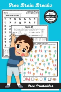 Fingerprint Self-Regulation Brain Break Free Printables - Your Therapy ...