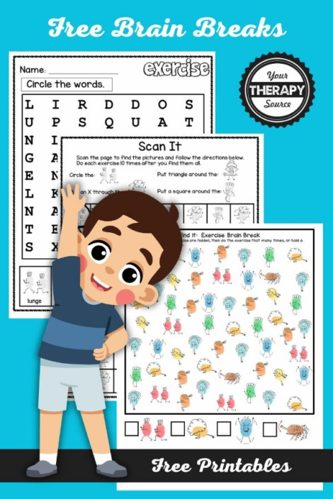 Fingerprint Self-Regulation Brain Break Free Printables - Your Therapy ...