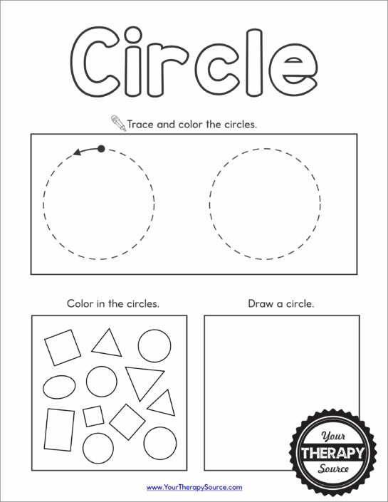 Shapes Worksheet Preschool - Free Printables - Your Therapy Source