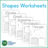 Shapes Worksheet Preschool - Free Printables - Your Therapy Source